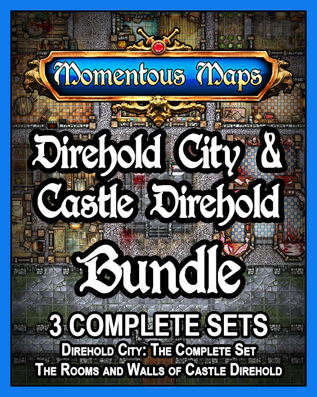 Direhold City & Castle Direhold [BUNDLE] - Momentous Maps | DriveThruRPG