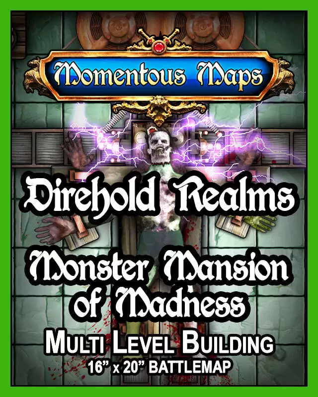 Direhold Realms: Monster Mansion of Madness - Momentous Maps | DriveThruRPG