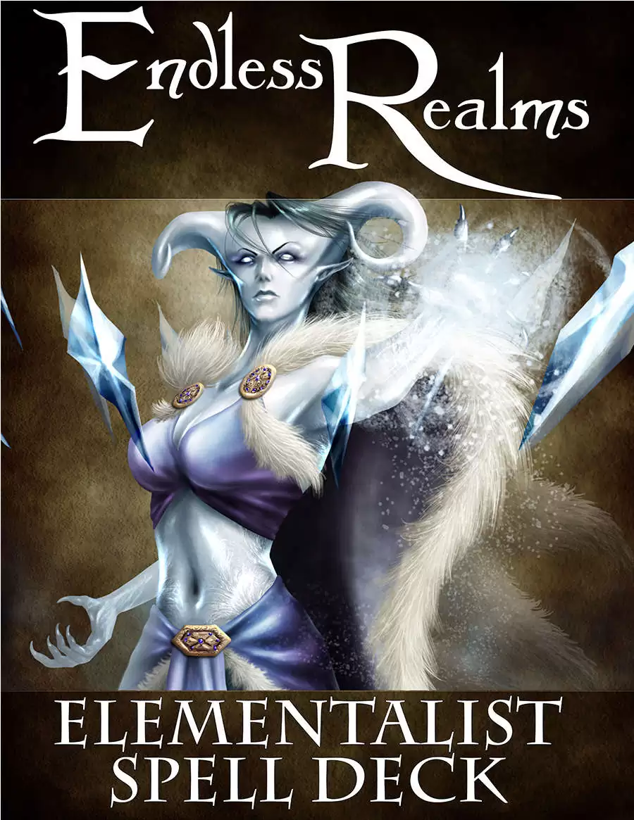 Endless Realms: Elementalist Spell Deck - Lunar Games Inc | Game Aids | DriveThruRPG