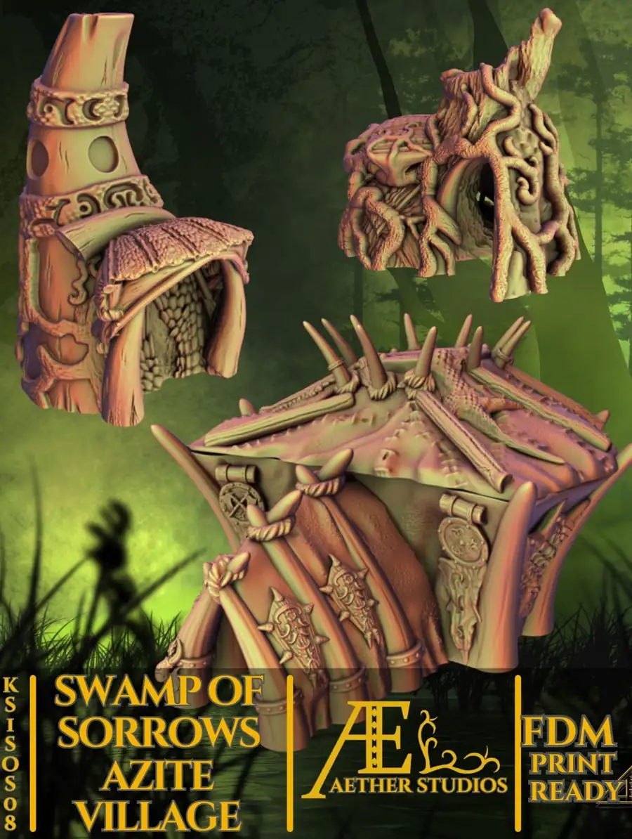 KS1SOS8 - Swamp of Sorrows Azite Village - Aether Studios | Swamp of ...