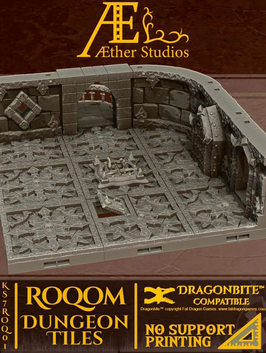 KS7ROQ01 - Roqom Dungeon Terrain - Aether Studios | DriveThruRPG