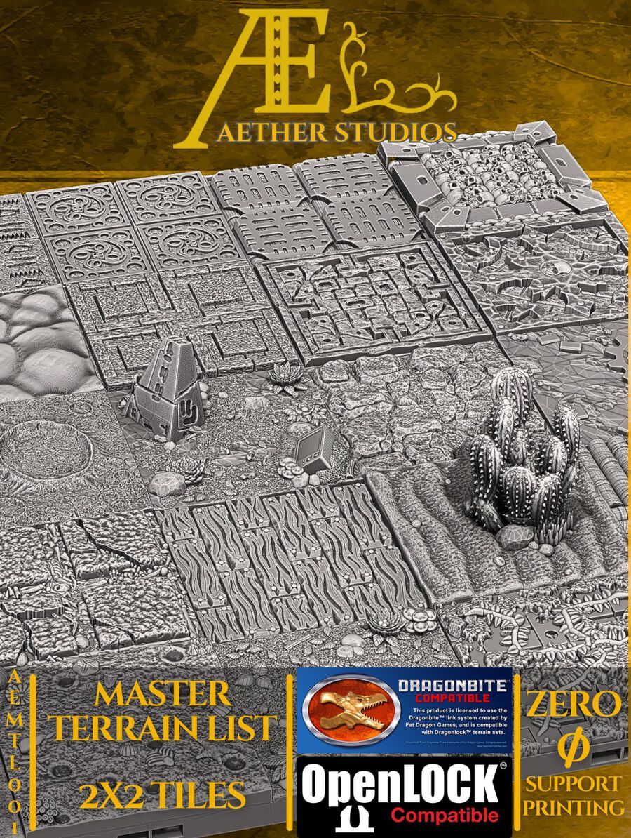 AEMTL001 – 2×2 Master Terrain List - Aether Studios | DriveThruRPG