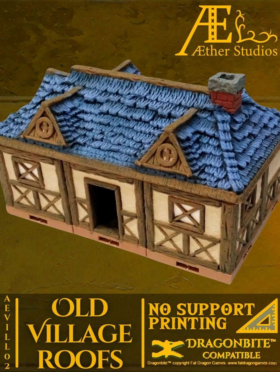 AEVILL02 - Old Village Roofs - Aether Studios | DriveThruRPG