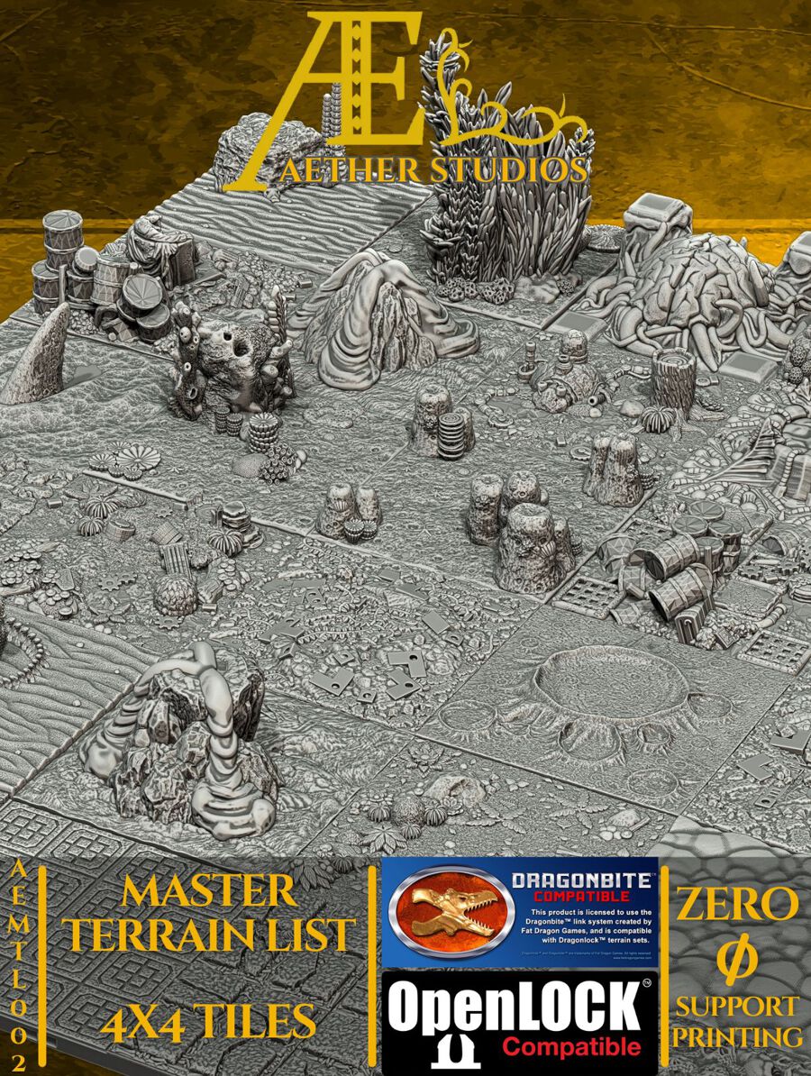 AEMTL002 – 4×4 Master Terrain List - Aether Studios | DriveThruRPG