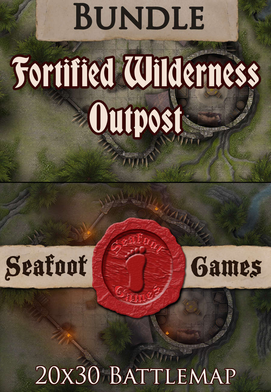 Seafoot Games - Fortified Outpost | 20x30 Battlemap [BUNDLE] - Seafoot ...