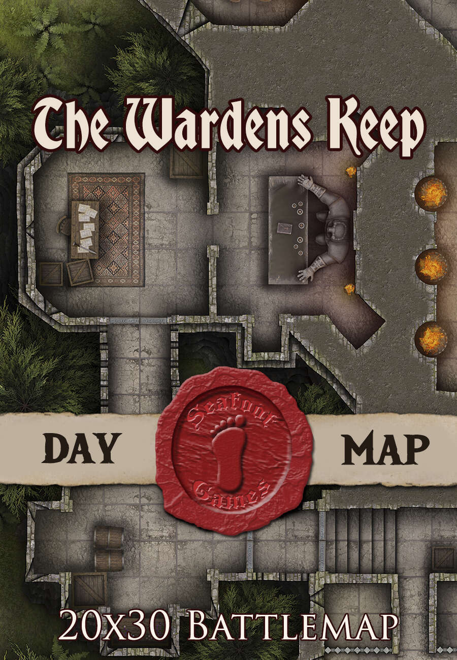 Seafoot Games - The Wardens Keep | 20x30 Battlemap - Seafoot Games ...