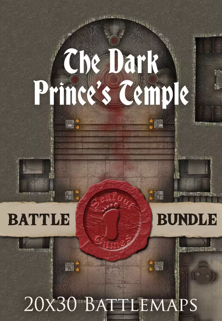 Seafoot Games - The Dark Prince's Temple | 40x30 Battlemap - Seafoot ...