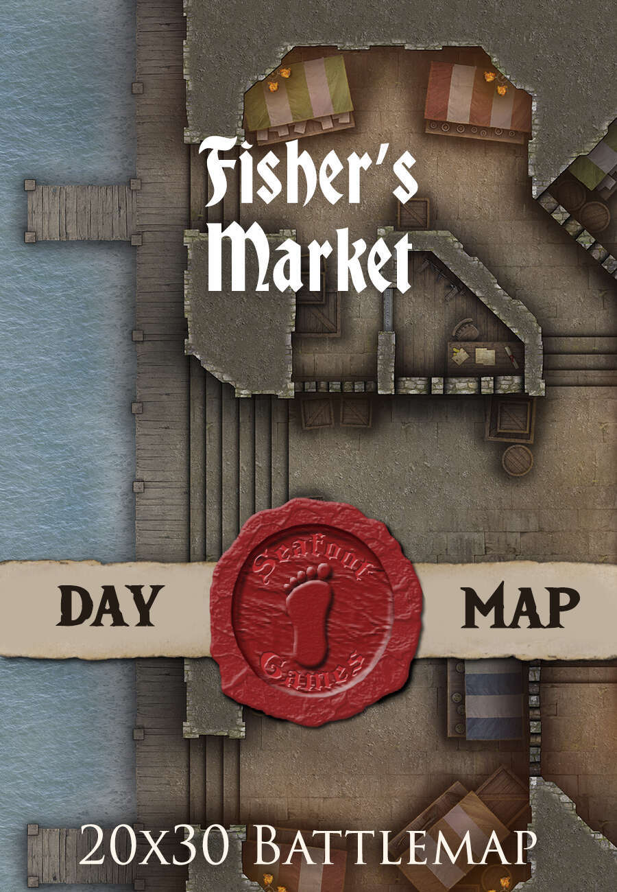 Seafoot Games - Fisher’s Market | 20x30 Battlemap - Seafoot Games ...