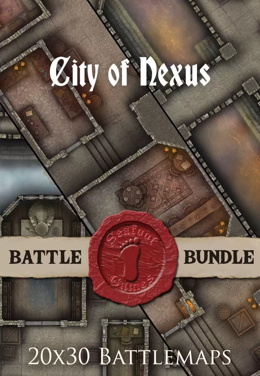 City of Nexus | 20x30 Battlemaps [BUNDLE] - Seafoot Games | Bundles ...