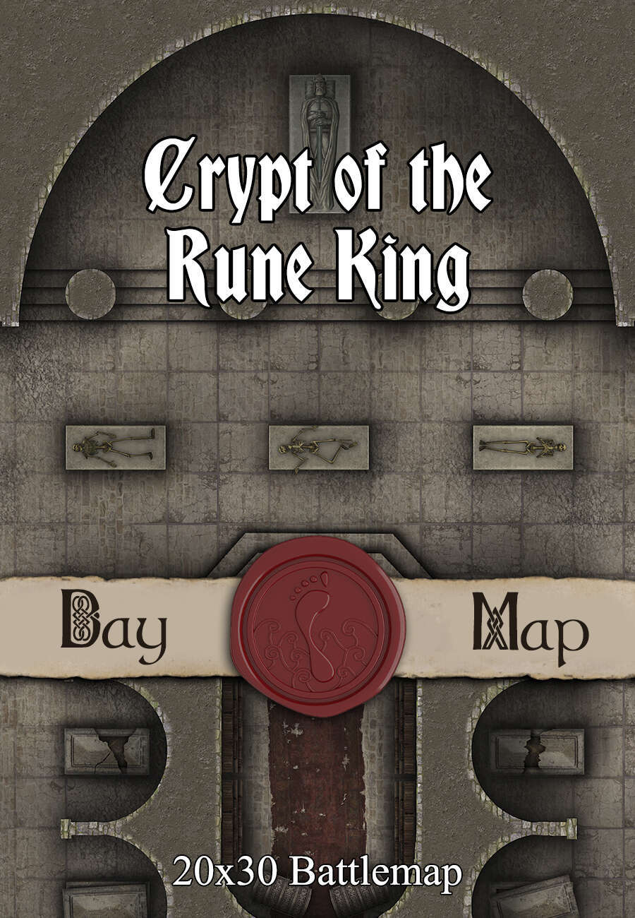 Seafoot Games - Crypt of the Rune King | 20x30 Battlemap - Seafoot ...