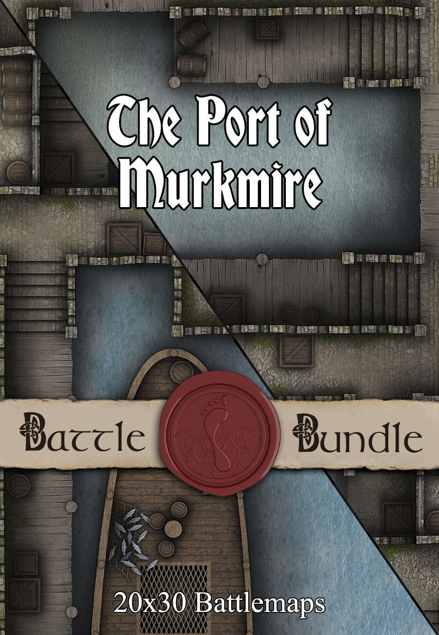Port of Murkmire | 20x30 Battlemaps [BUNDLE] - Seafoot Games | Bundles ...