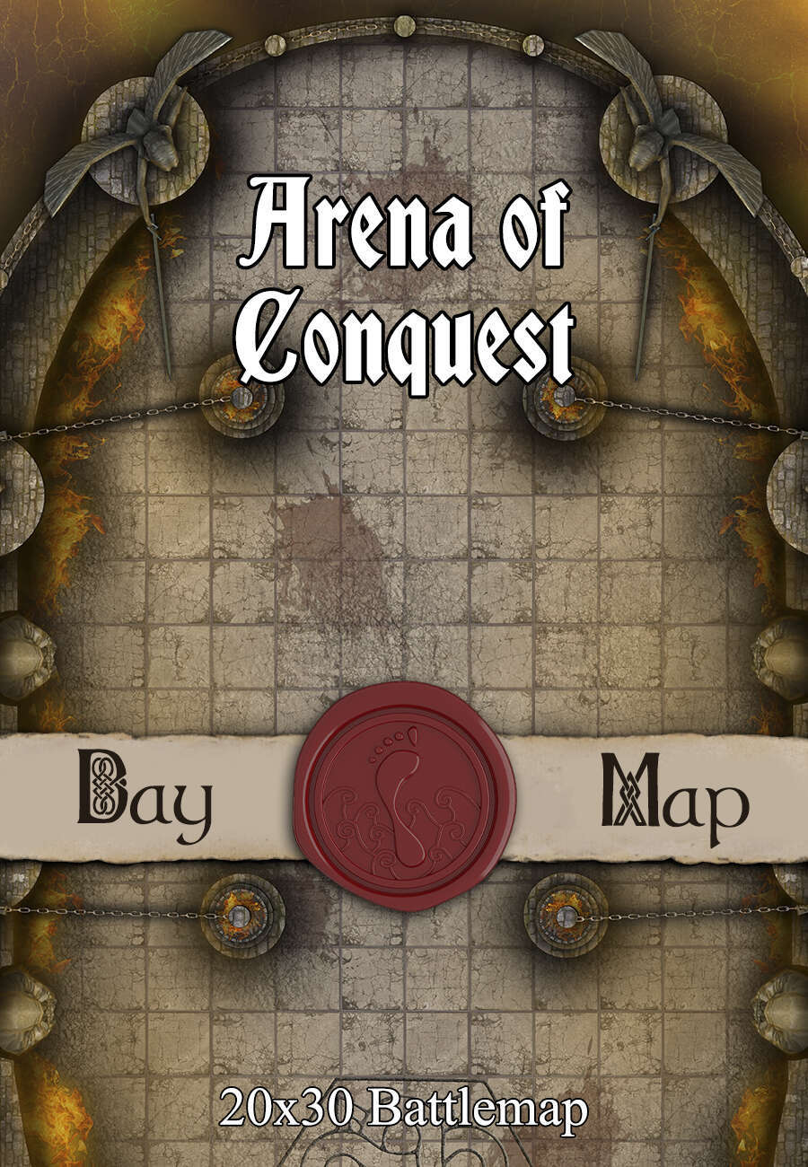 30x20 Battlemap - Arena of Conquest - Seafoot Games | Battlefields ...