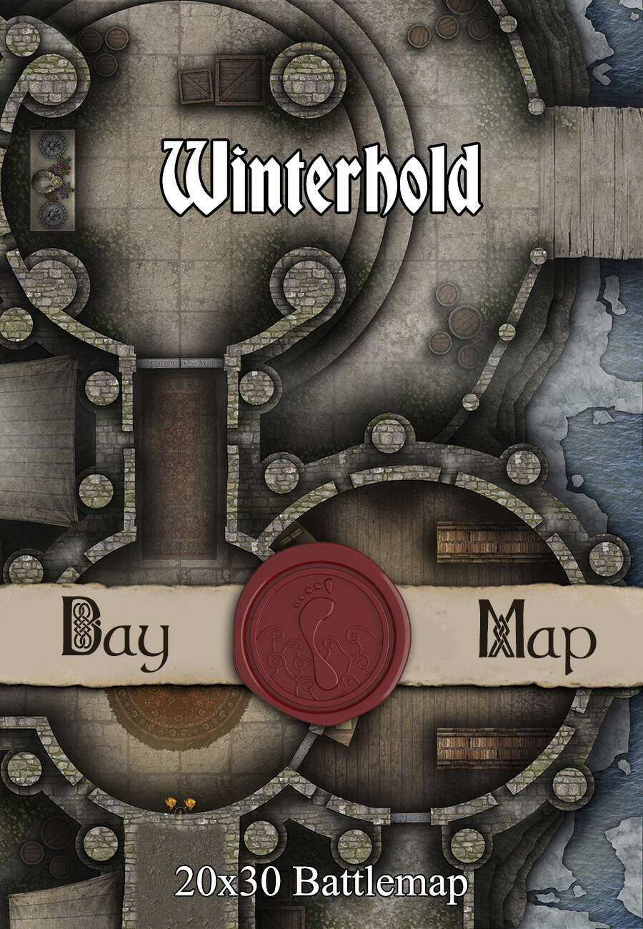 30x20 Multi-Level Battlemap - Winterhold - Seafoot Games | Castles ...
