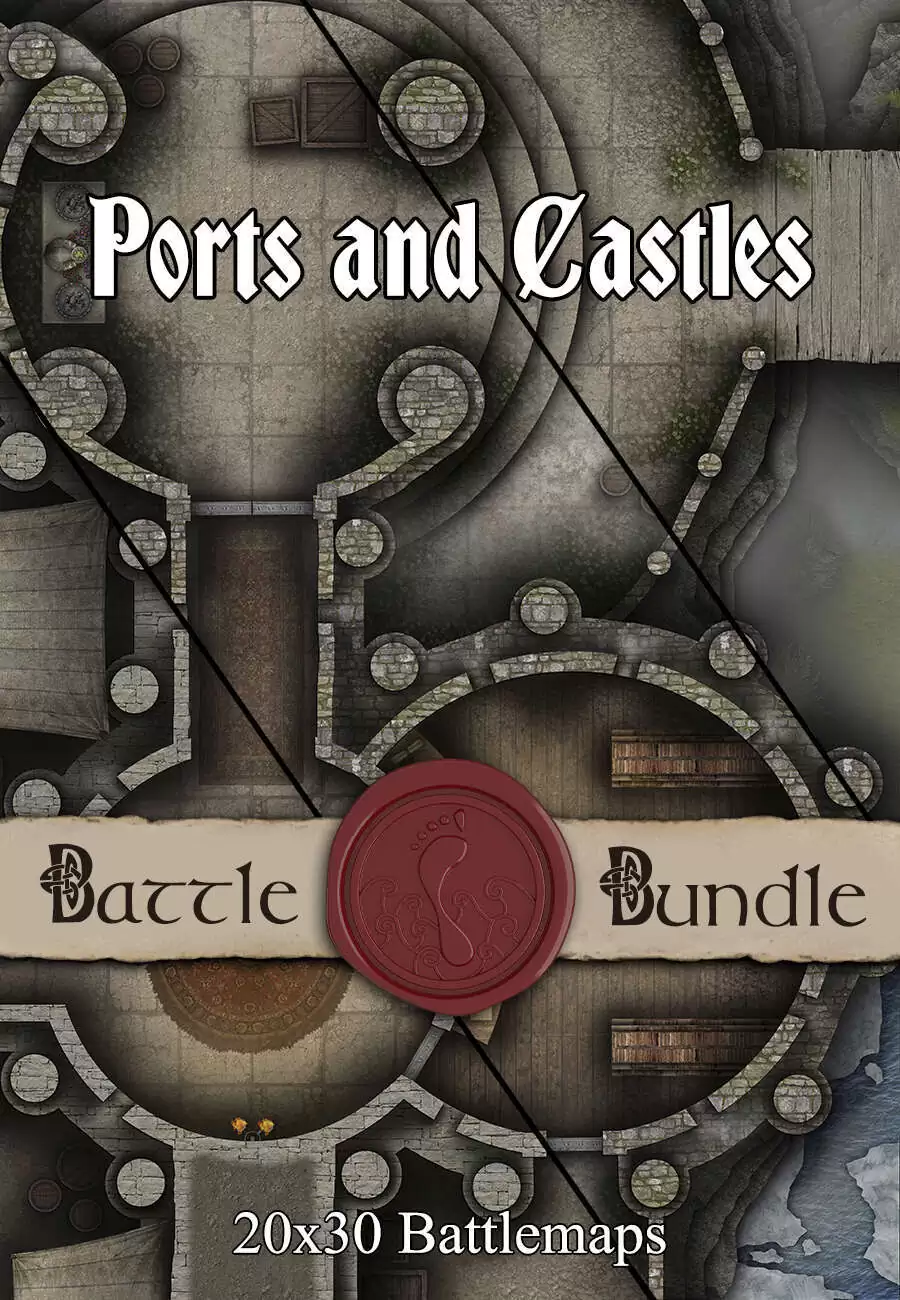 Ports and Castles | 30x20 Multi-Level Battlemaps [BUNDLE] - Seafoot ...