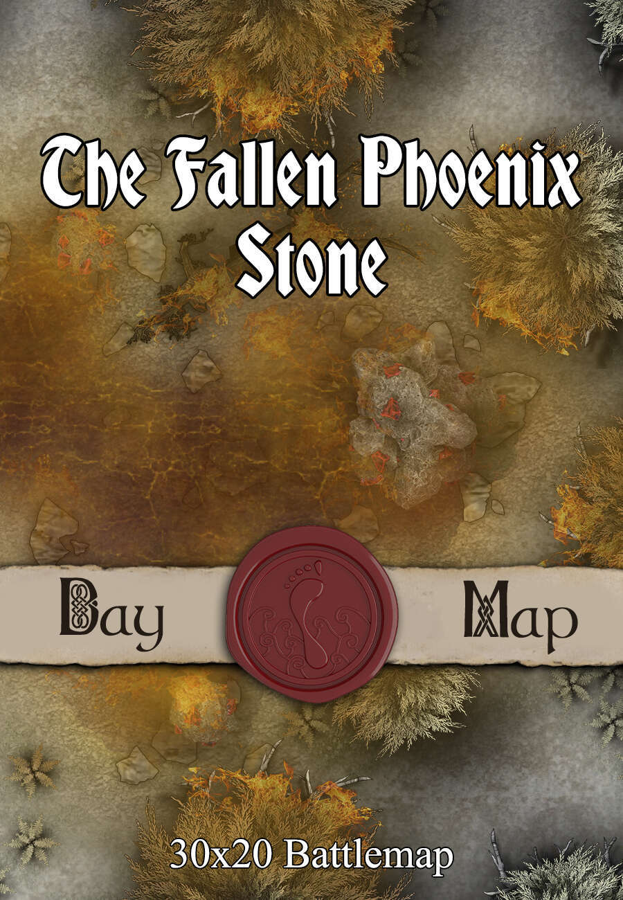 30x20 Battlemap - The Fallen Phoenix Stone - Seafoot Games | Forests ...