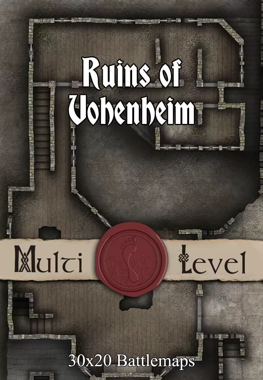 30x20 Multi-Level Battlemap - Ruins of Vohenheim - Seafoot Games ...