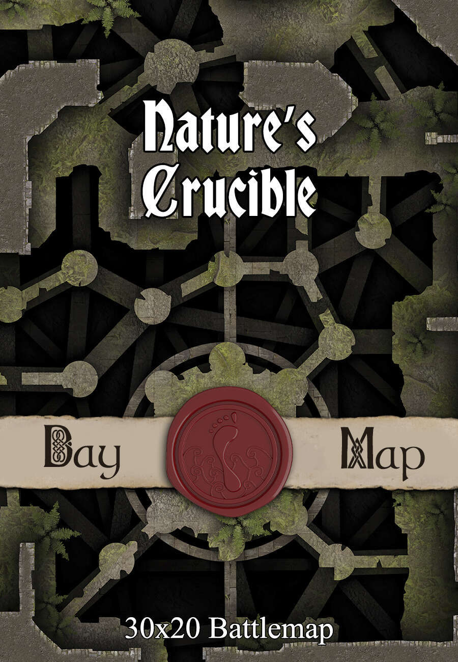 30x20 Battlemap - Nature’s Crucible - Seafoot Games | Ruins | Dungeons ...