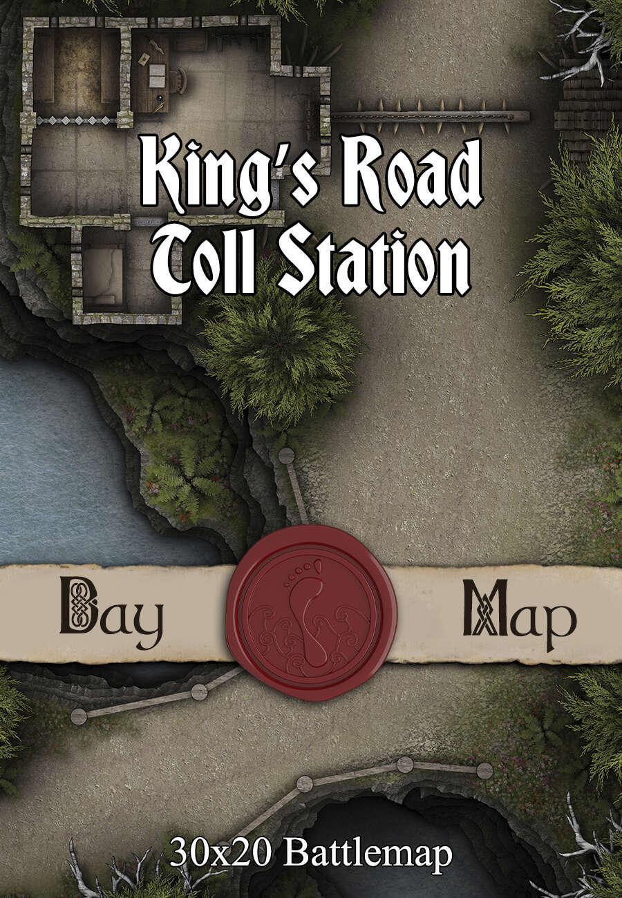 30x20 Battlemap - King’s Road Toll Station - Seafoot Games | Roads ...