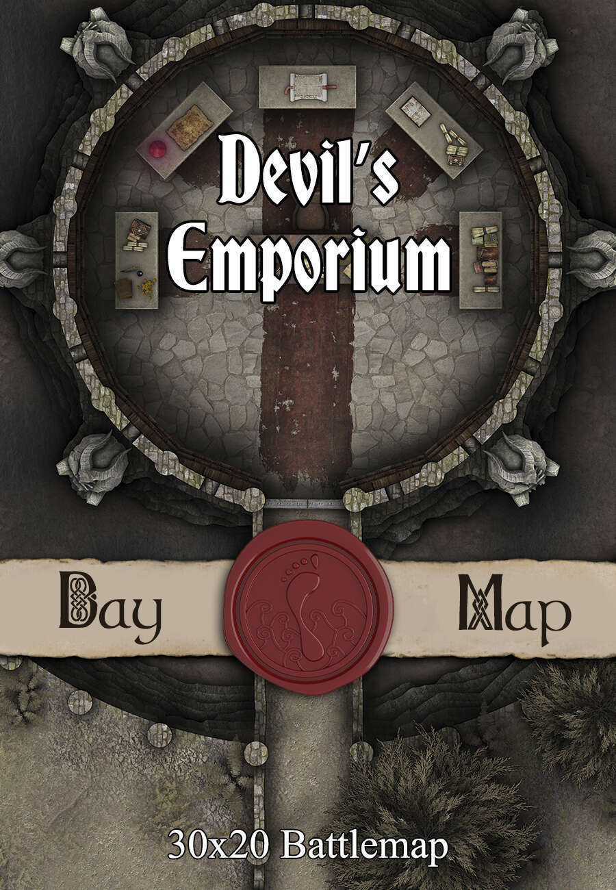 30x20 Battlemap - Devil’s Emporium - Seafoot Games | Swamps | Horror ...