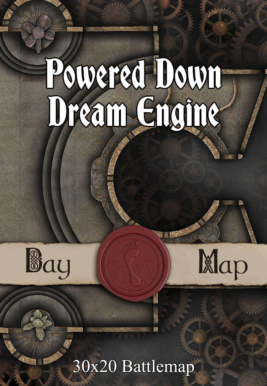 30x20 Battlemap - Powered Down Dream Engine - Seafoot Games | Magical ...