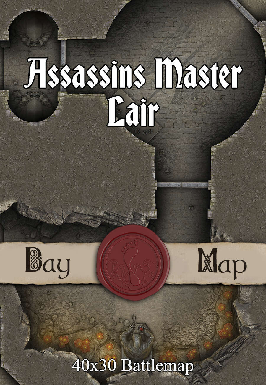 40x30 Battlemap - Assassins Master Lair - Seafoot Games | Dungeons ...