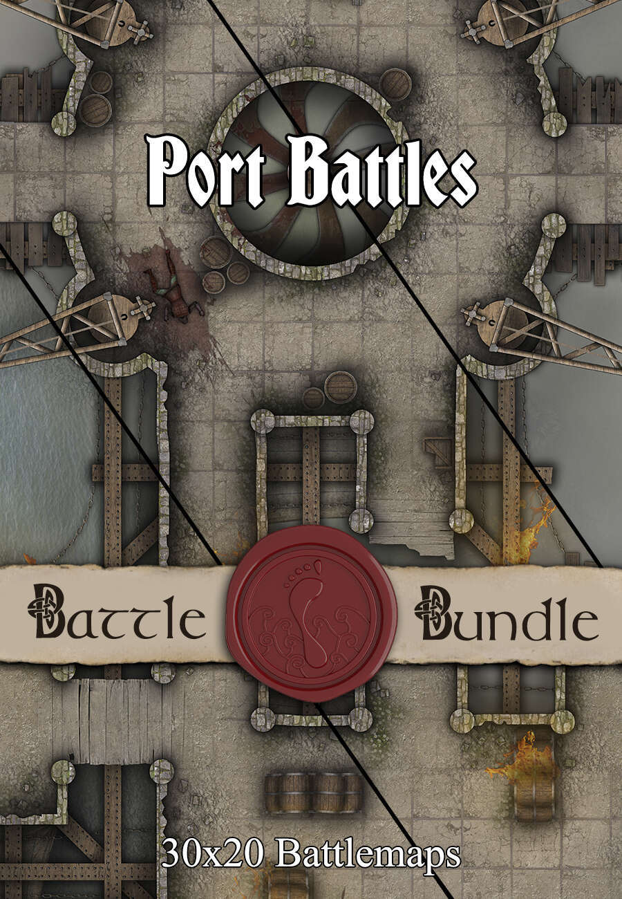 Port Battles | 30x20 Battlemaps [BUNDLE] - Seafoot Games | Bundles ...