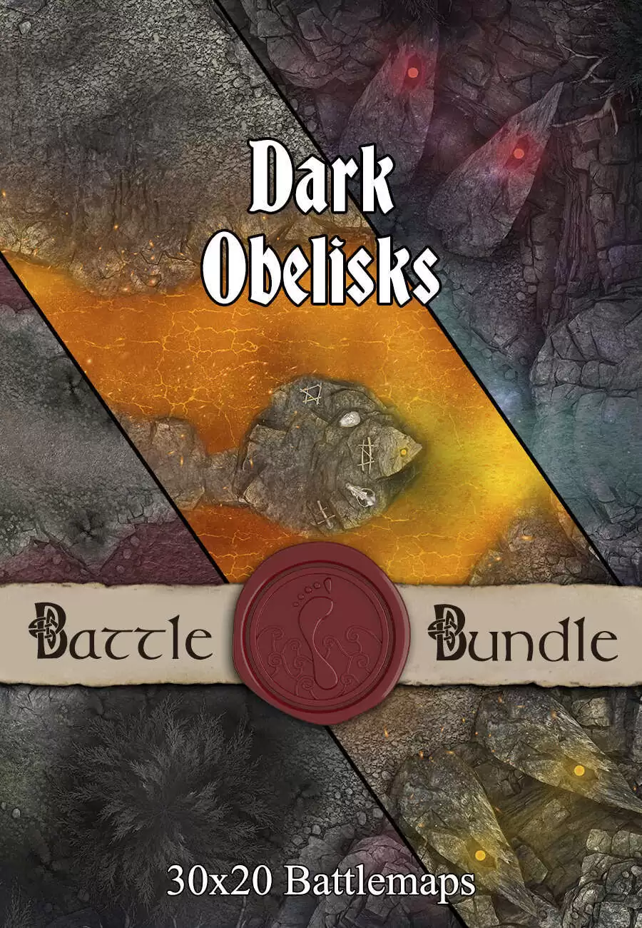 Dark Obelisks | 30x20 Battlemaps [BUNDLE] - Seafoot Games | Bundles ...