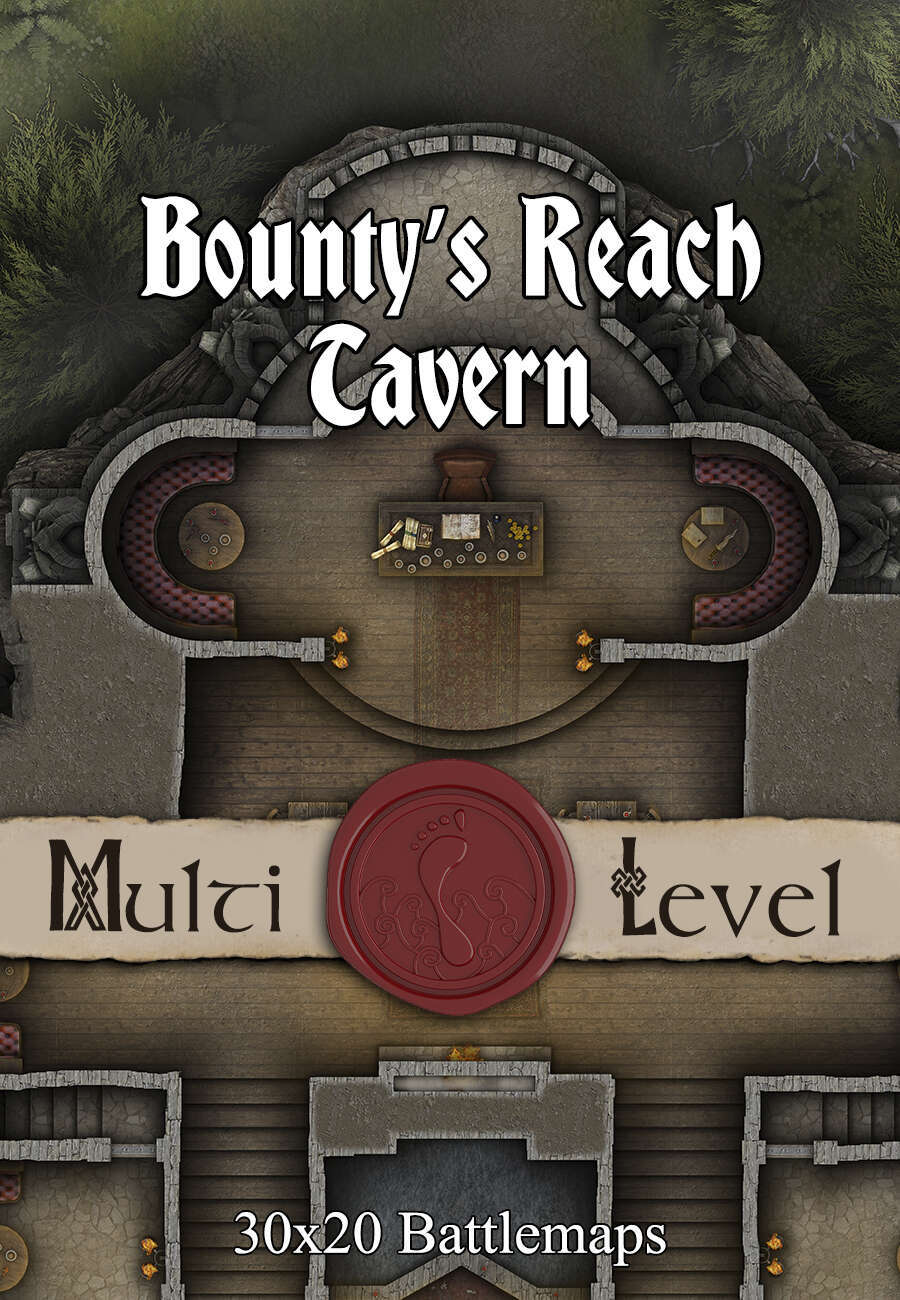 30x20 Multi-Level Battlemap - Bounty’s Reach Tavern - Seafoot Games ...