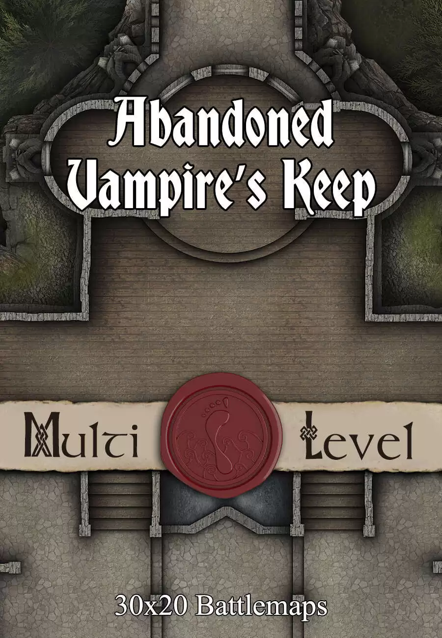 30x20 Multi-Level Battlemap - Abandoned Vampire’s Keep - Seafoot Games ...