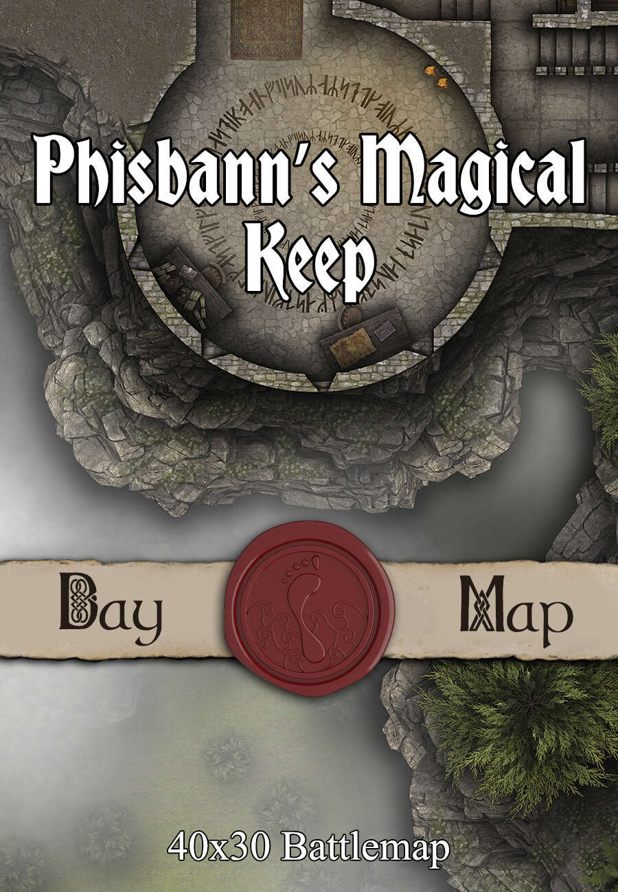 40x30 Battlemap - Phisbann’s Magical Keep - Seafoot Games | Castles ...