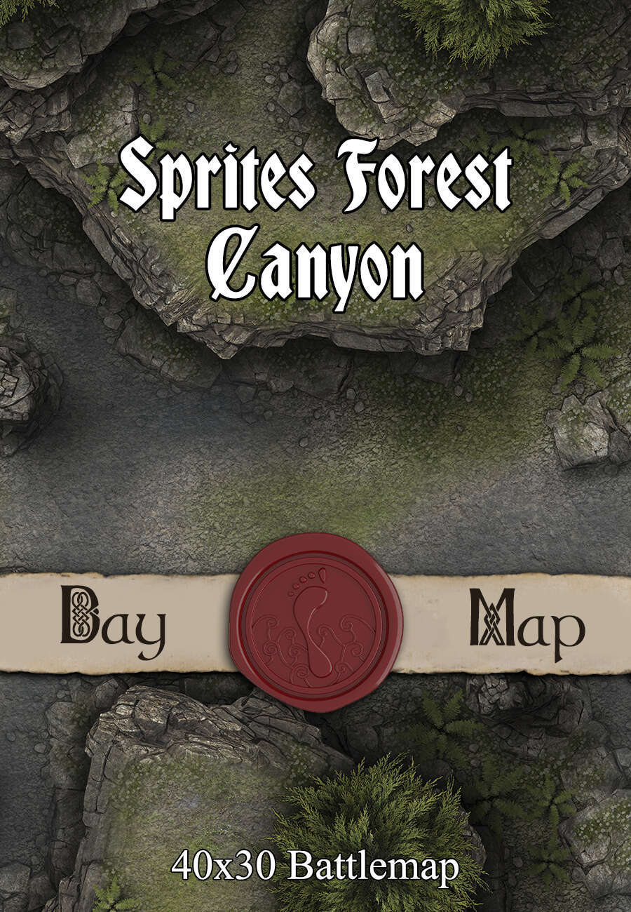 40x30 Battlemap - Sprites Forest Canyon - Seafoot Games | Forests ...
