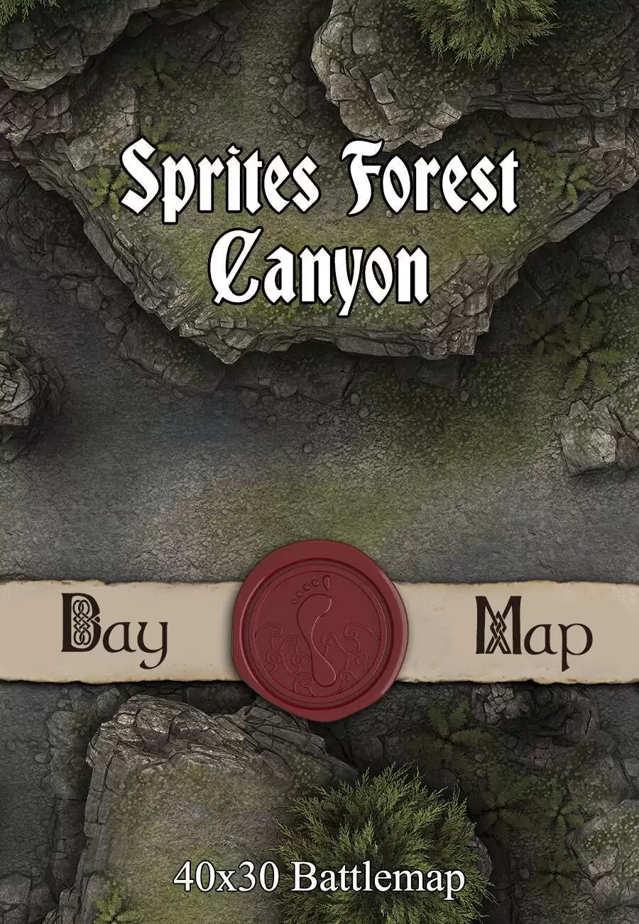 40x30 Battlemap - Sprites Forest Canyon - Seafoot Games | Forests ...