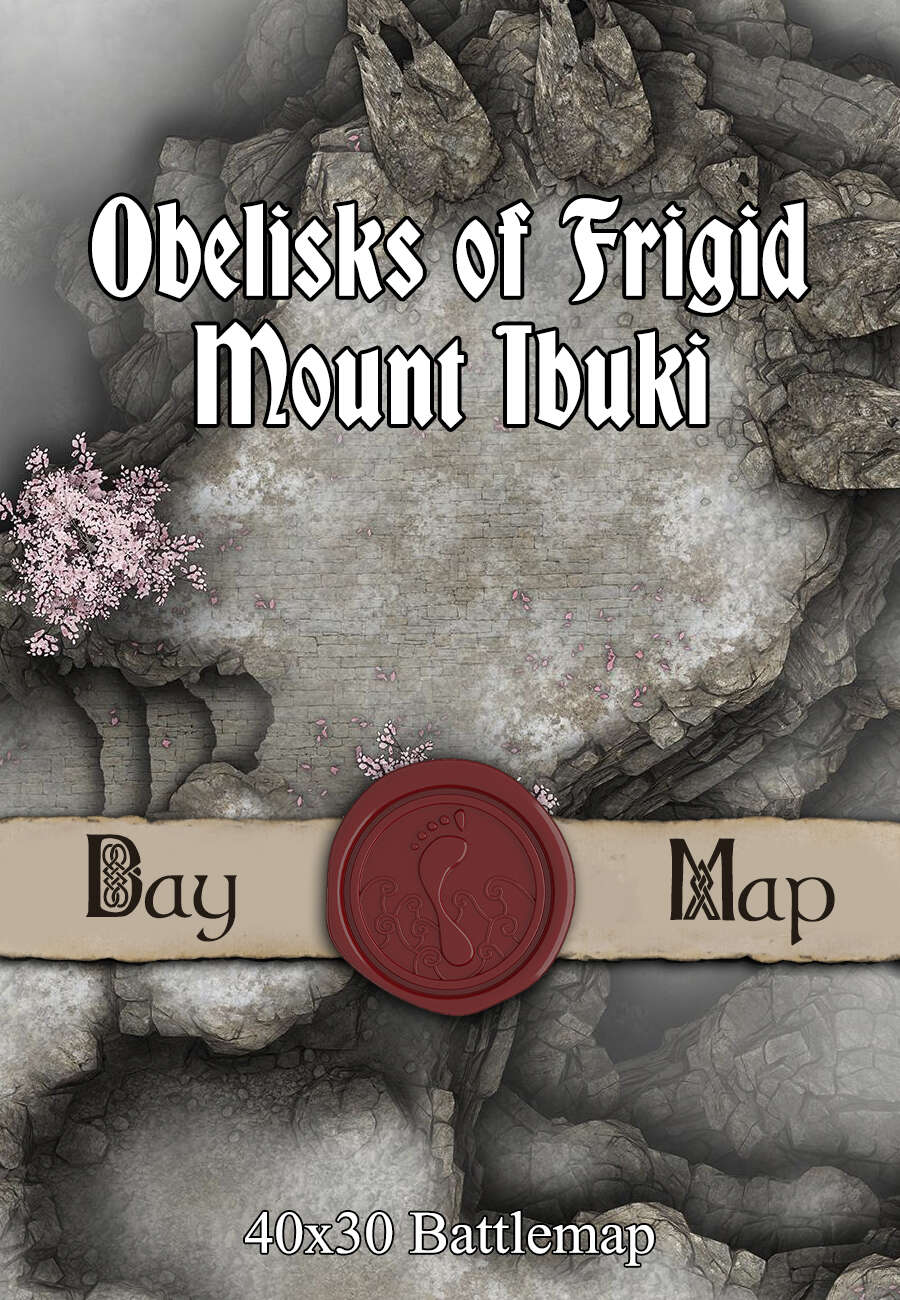 40x30 Battlemap - Obelisks of Frigid Mount Ibuki - Seafoot Games ...