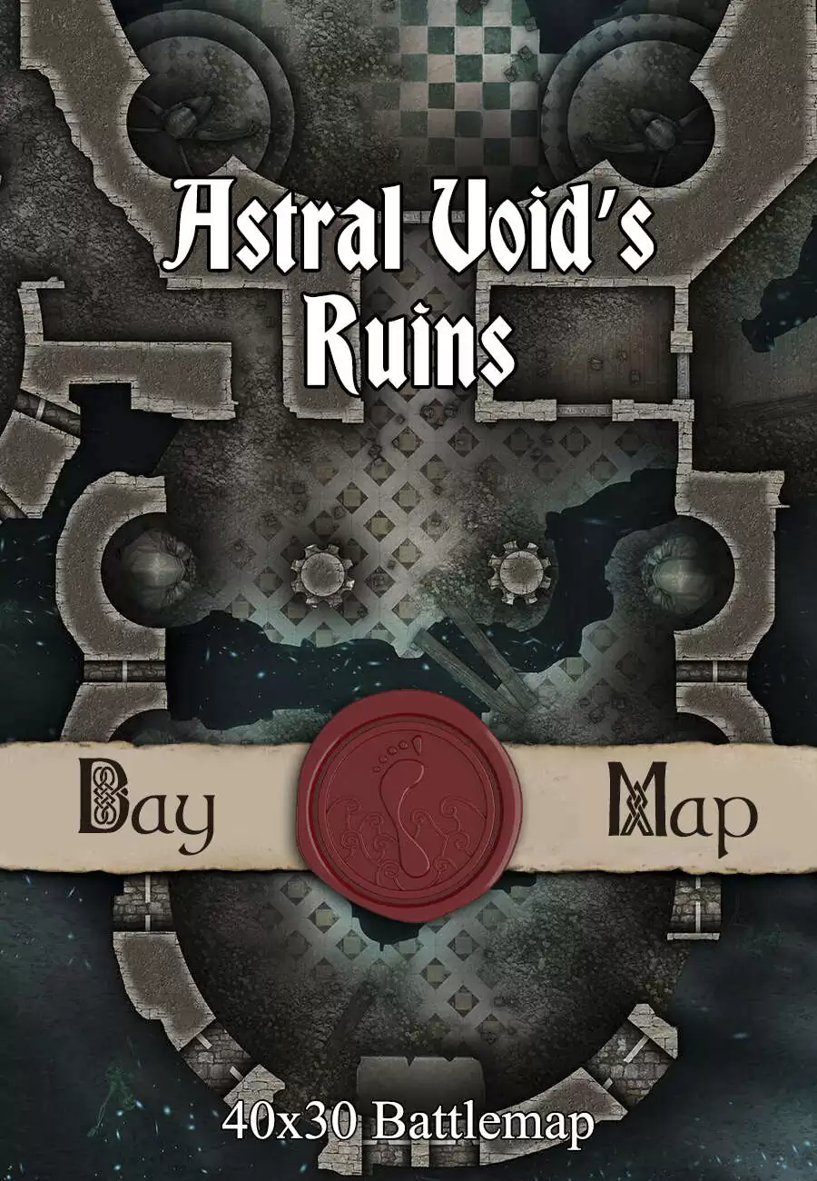 40x30 Battlemap - Astral Void’s Ruins - Seafoot Games | Castles, Manors & Keeps | Ruins ...