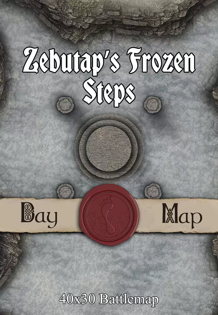 40x30 Battlemap - Zebutap’s Frozen Steps - Seafoot Games | Forests ...