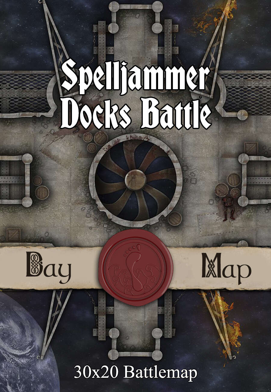 30x20 Battlemap - Spelljammer Docks Battle - Seafoot Games | Camps ...