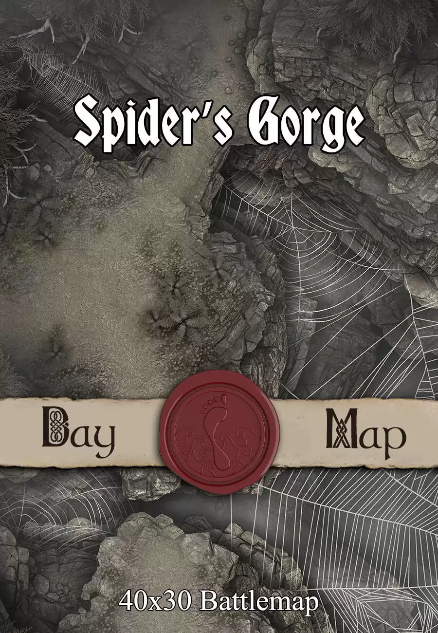 40x30 Battlemap - Spider’s Gorge - Seafoot Games | Forests | Mountain ...