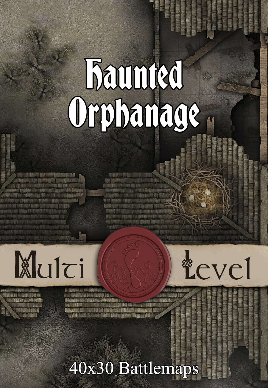 40x30 Multi-Level Battlemap - Haunted Orphanage - Seafoot Games ...