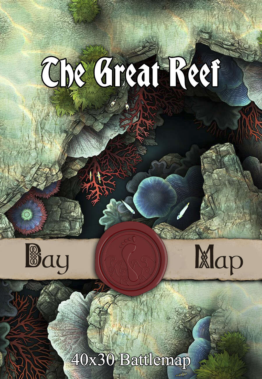 40x30 Battlemap - The Great Reef - Seafoot Games | Towns & Cities ...