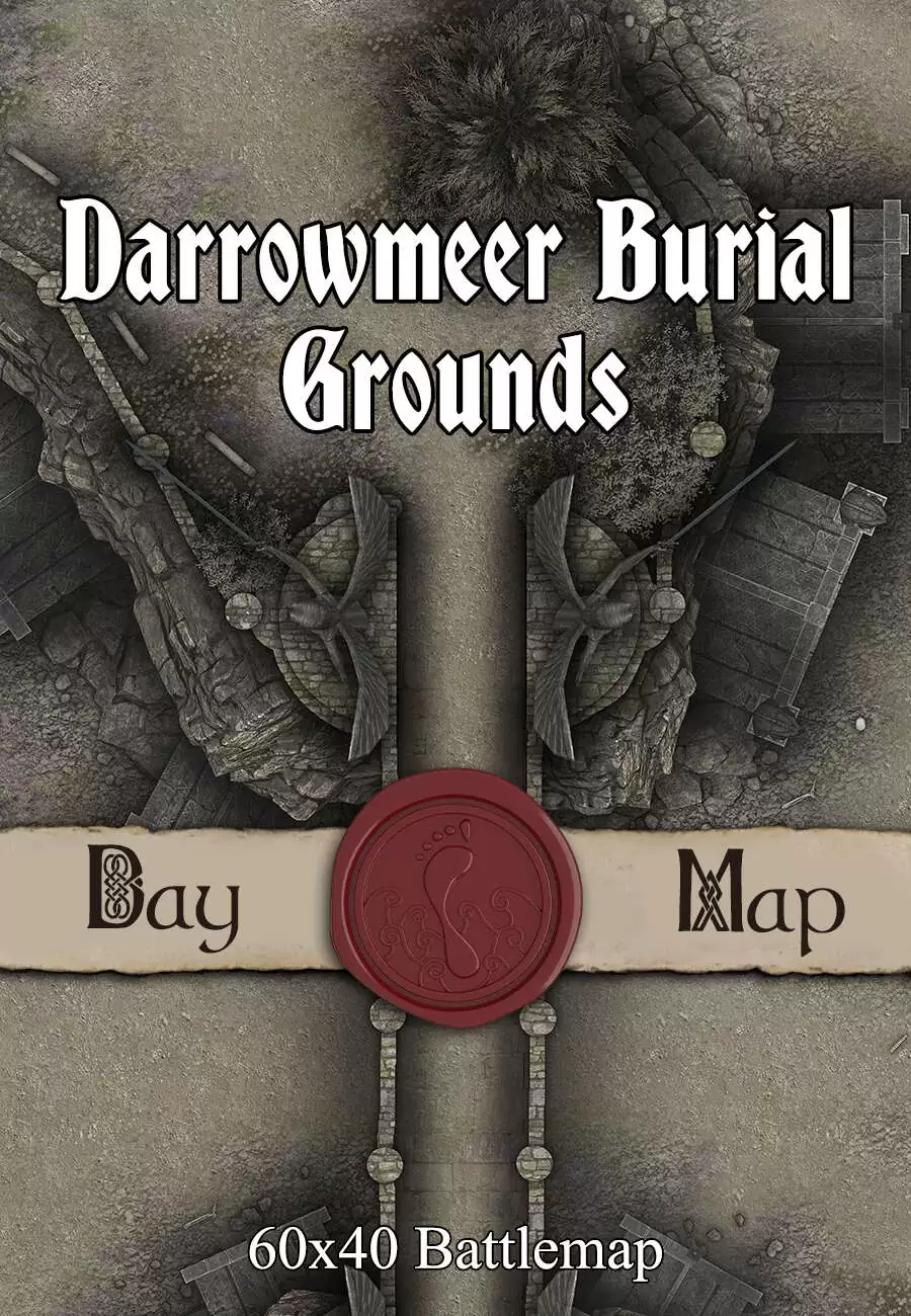 60x40 Battlemap - Darrowmeer Burial Grounds - Seafoot Games | Tombs | Forests | Horror ...