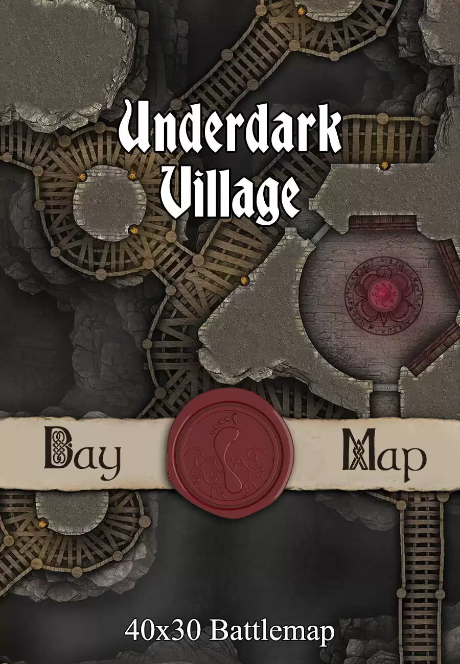 40x30 Battlemap - Underdark Village - Seafoot Games | Towns & Cities ...