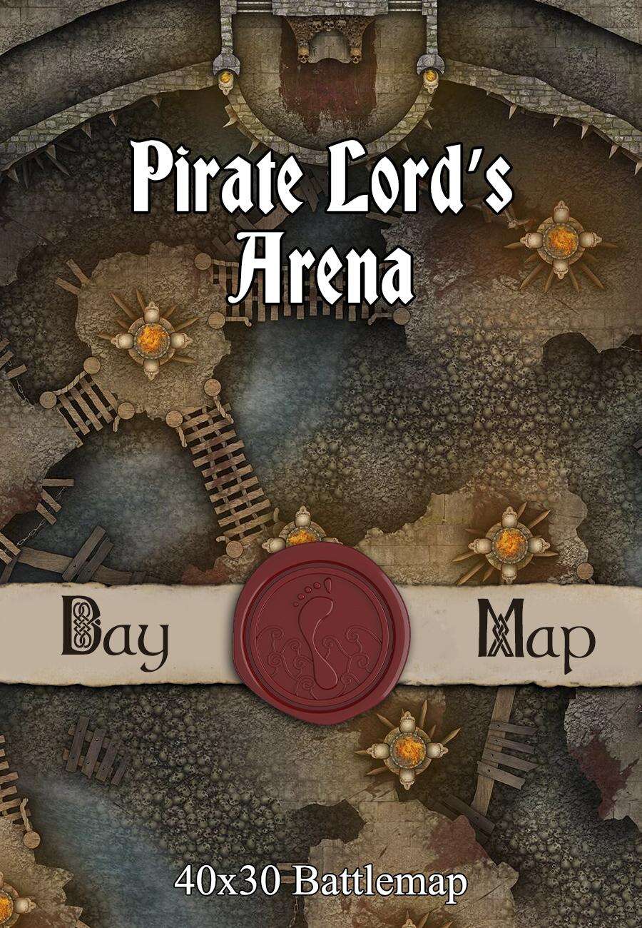 40x30 Battlemap - Pirate Lord’s Arena - Seafoot Games | Pirate ...
