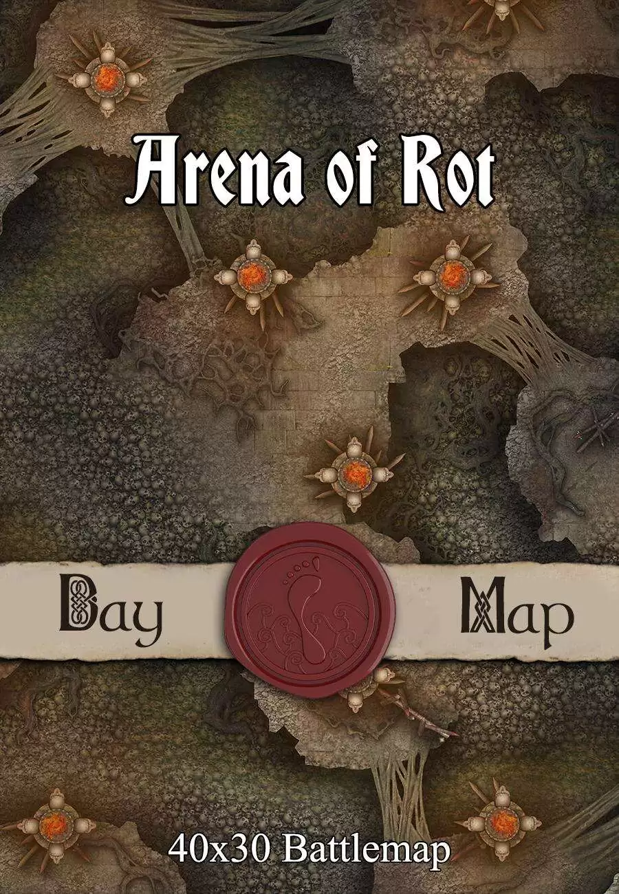 40x30 Battlemap - Arena of Rot - Seafoot Games | Dungeons ...
