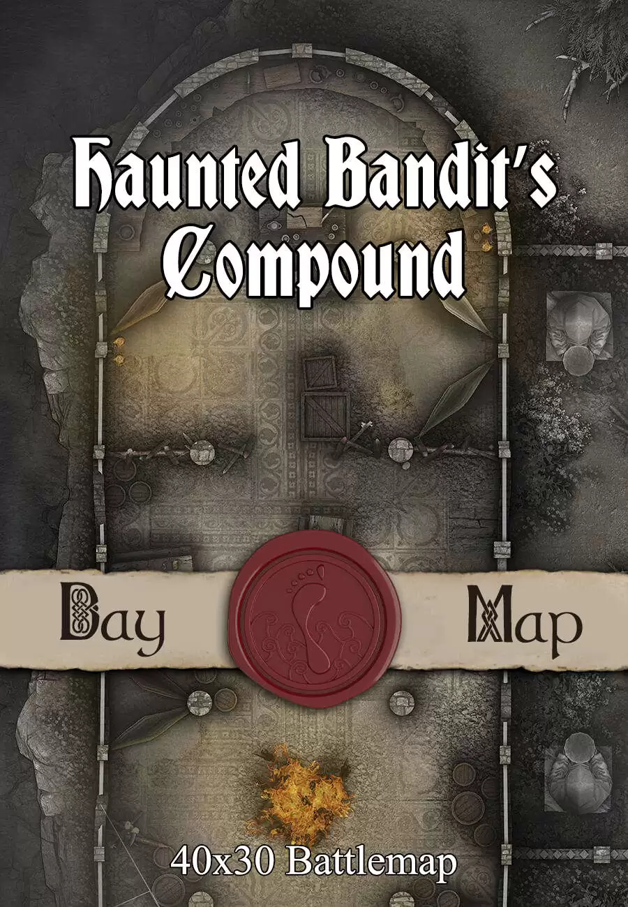 40x30 Battlemap - Haunted Bandit’s Compound - Seafoot Games | Camps ...
