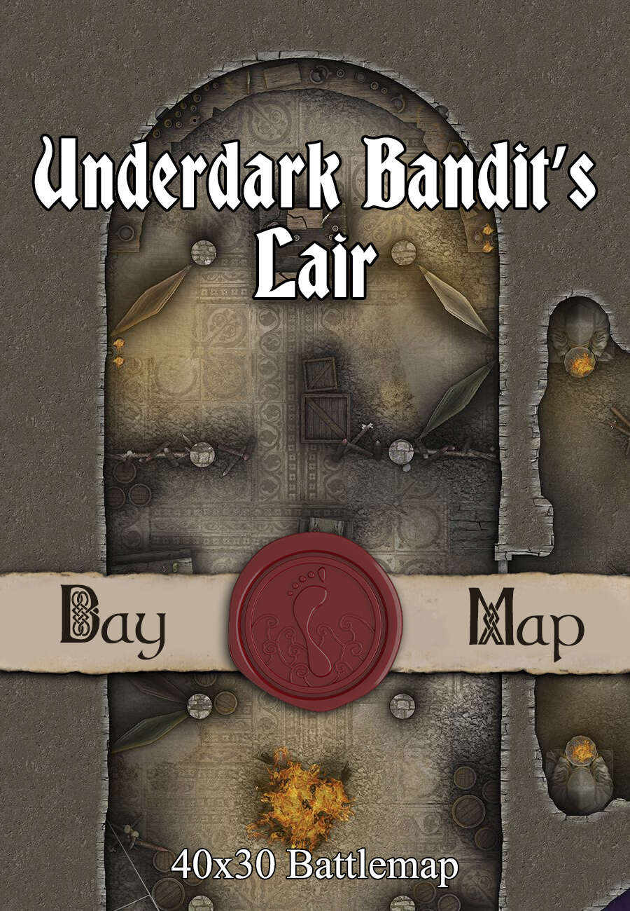 40x30 Battlemap - Underdark Bandit’s Lair - Seafoot Games | Camps ...