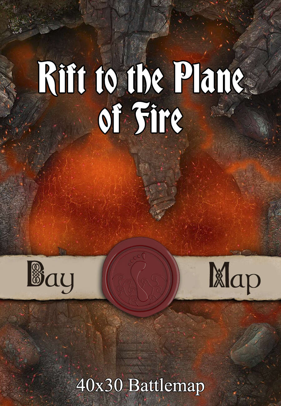 40x30 Battlemap - Rift to the Plane of Fire - Seafoot Games | Magical ...