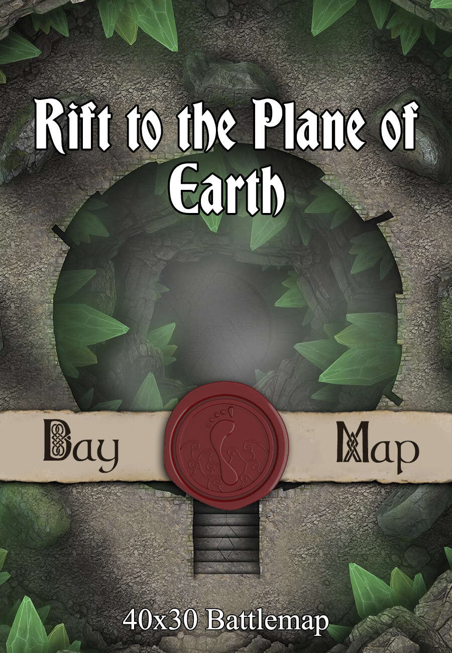 40x30 Battlemap - Rift to the Plane of Earth - Seafoot Games | Ruins ...