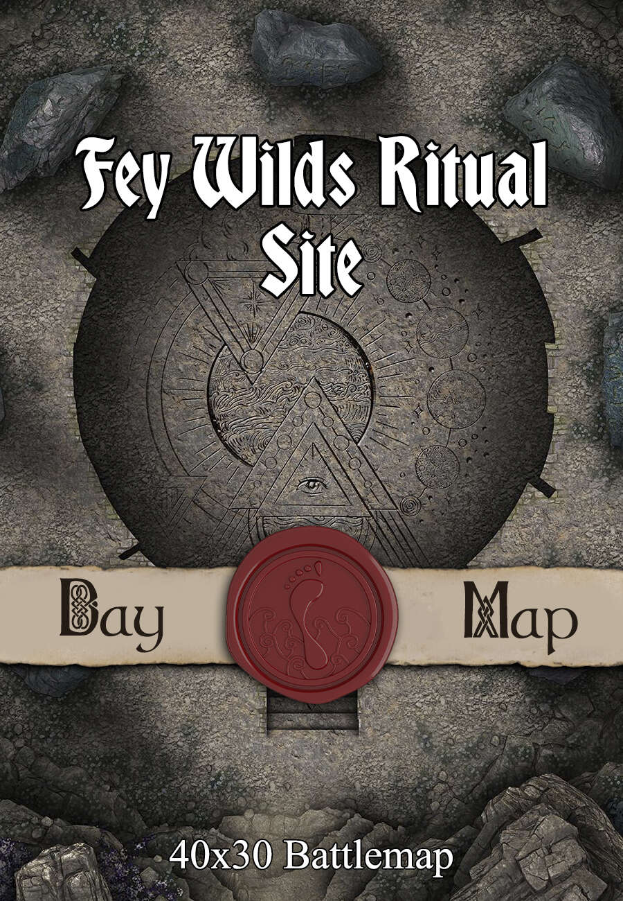 40x30 Battlemap - Fey Wilds Ritual Site - Seafoot Games | Ruins ...