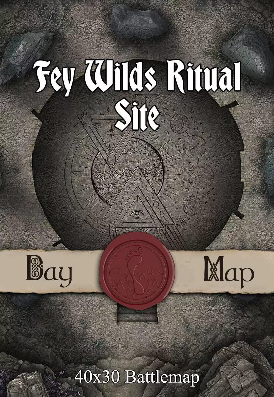 40x30 Battlemap - Fey Wilds Ritual Site - Seafoot Games | Ruins ...