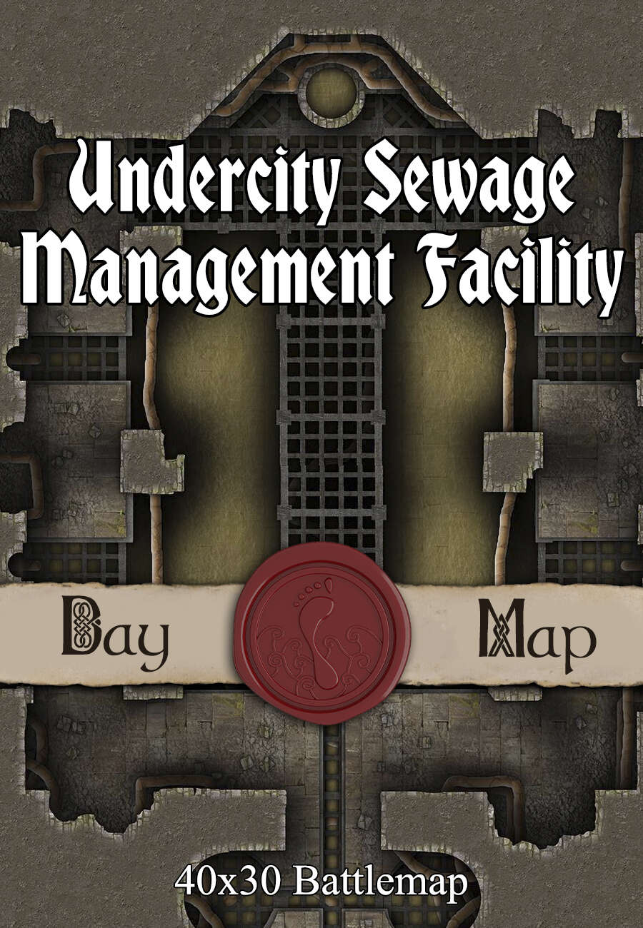 40x30 Battlemap - Undercity Sewage Management Facility - Seafoot Games ...